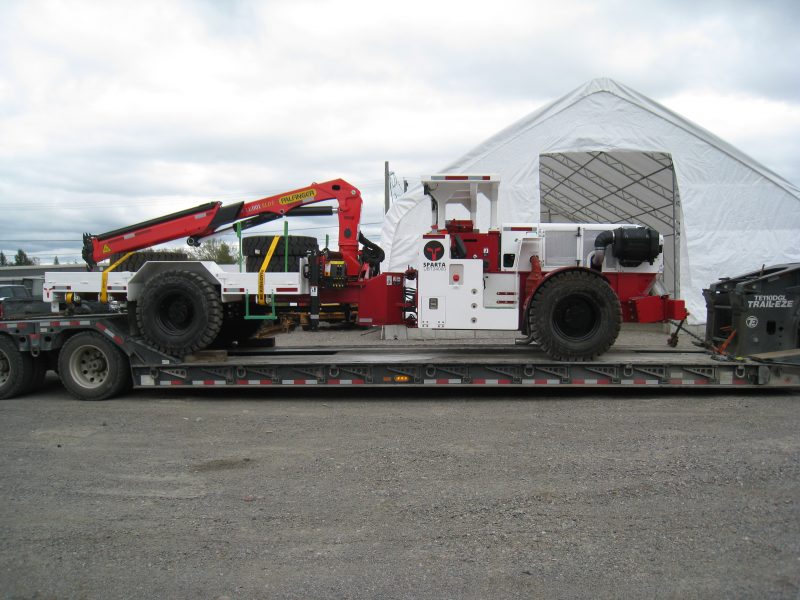 Underground Boom Truck Mining Utility Vehicles SPARTA Underground Crane ...